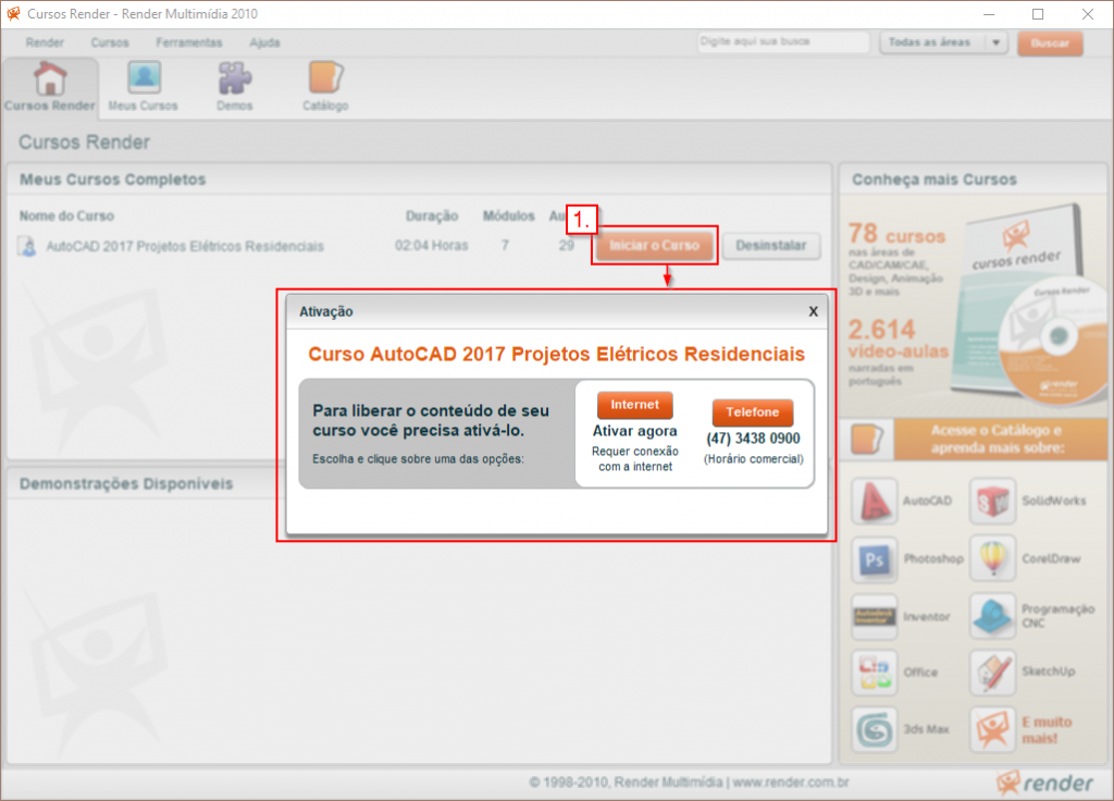 Como baixo e instalo meu curso em download? – Render Suporte / FAQ